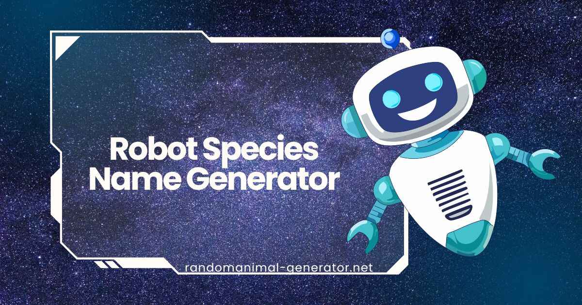 Robot Species Name Generator – Create Futuristic AI & Droid Names ...